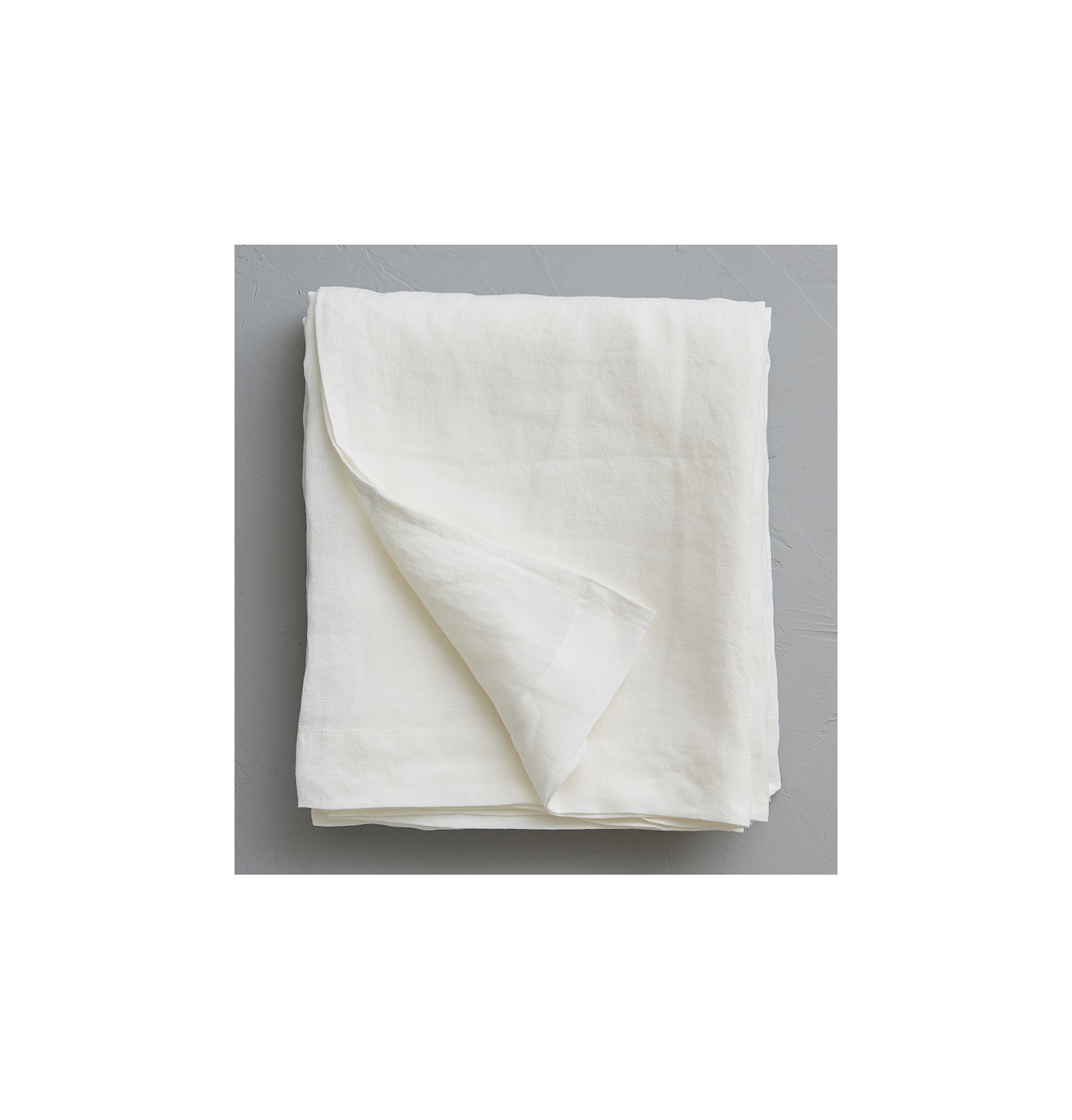 Drap lin Stone Washed blanc Sylvie Thiriez