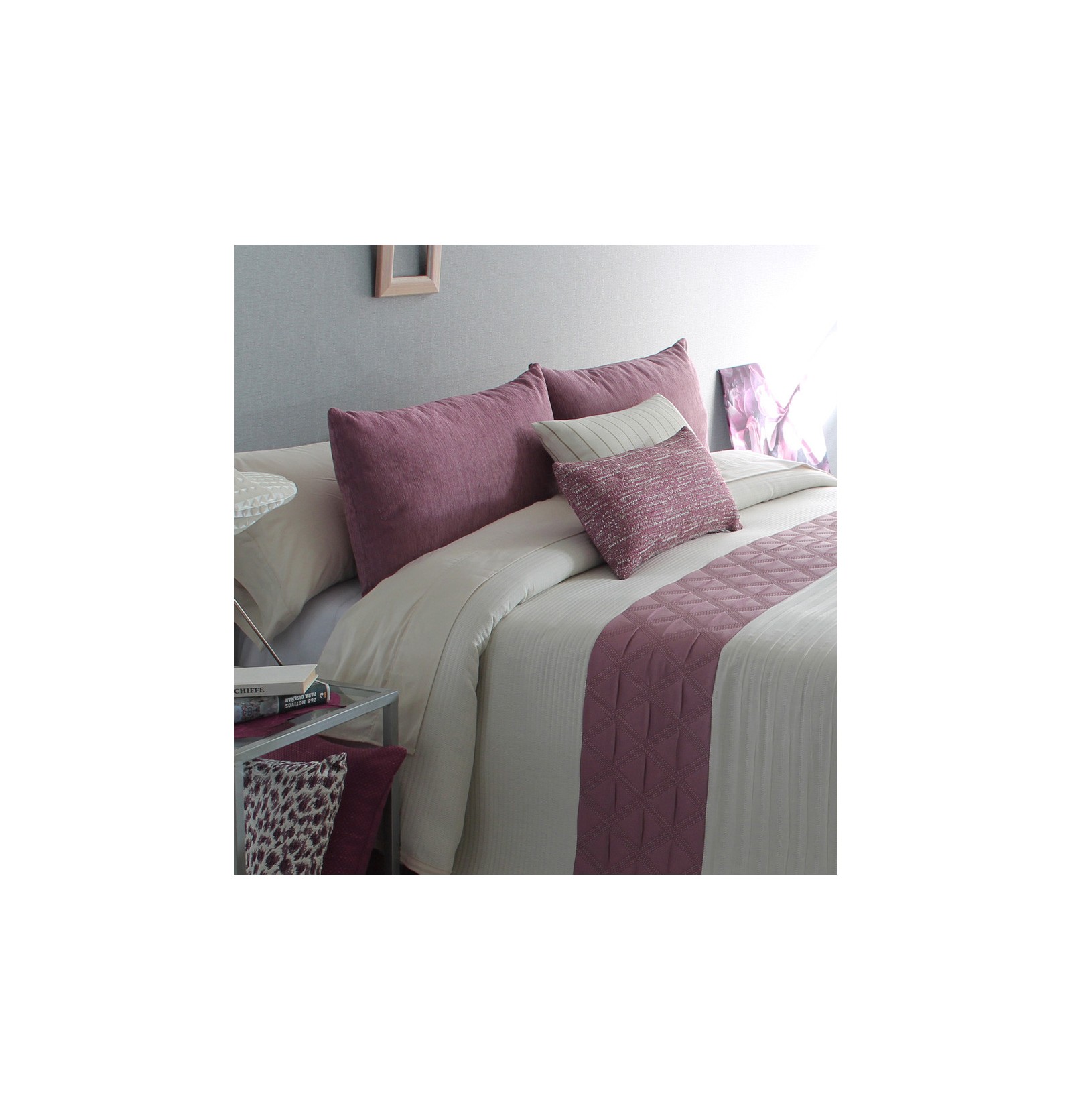 Coussin Pehuen violet Reig Marti - Blancollection