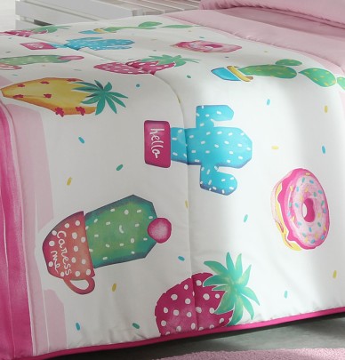 Couvre lit matelassé enfant Pineapple Reig Marti - Blancollection