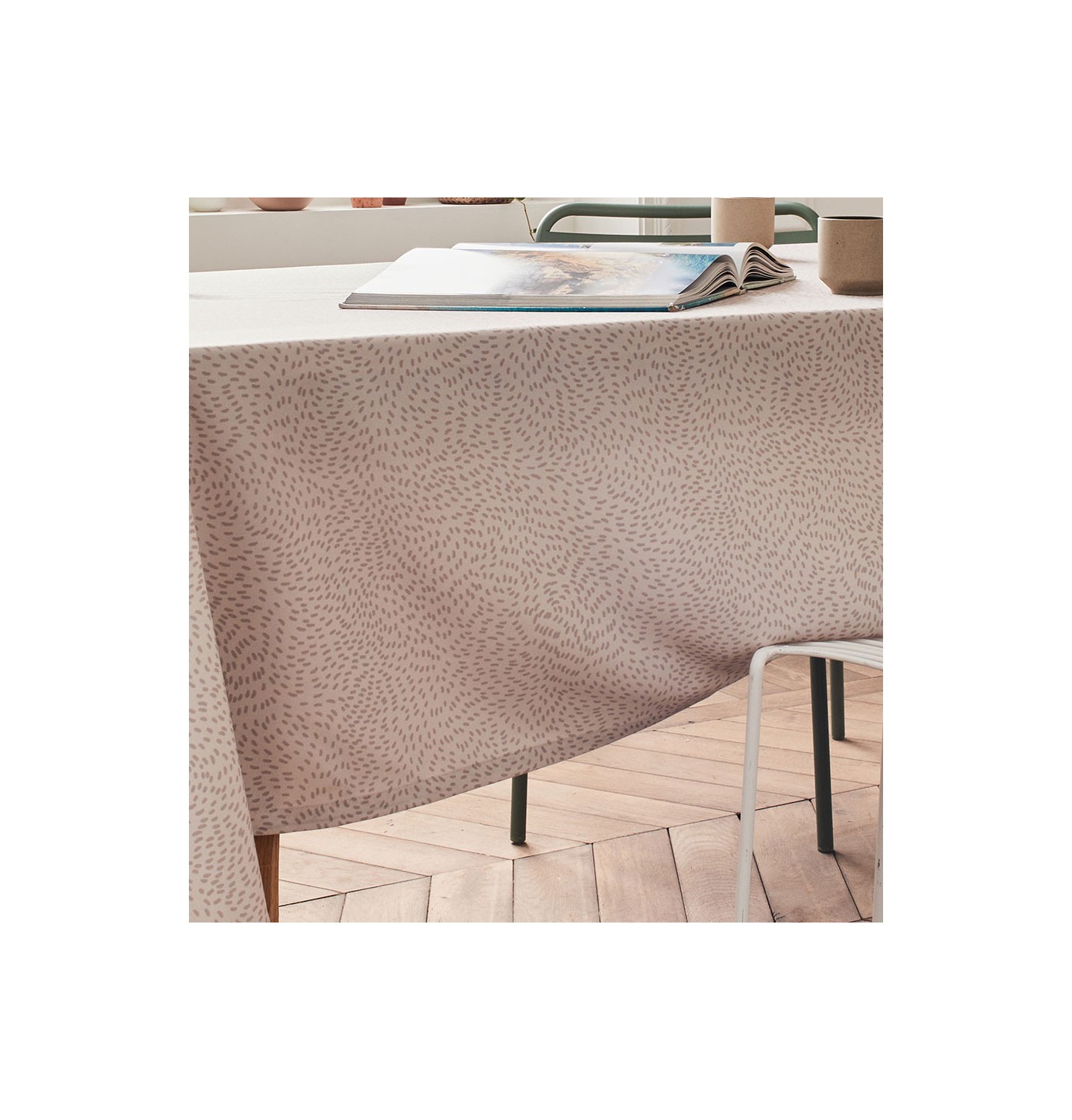 Nappe bâchette Sugar ivoire Nydel - Blancollection