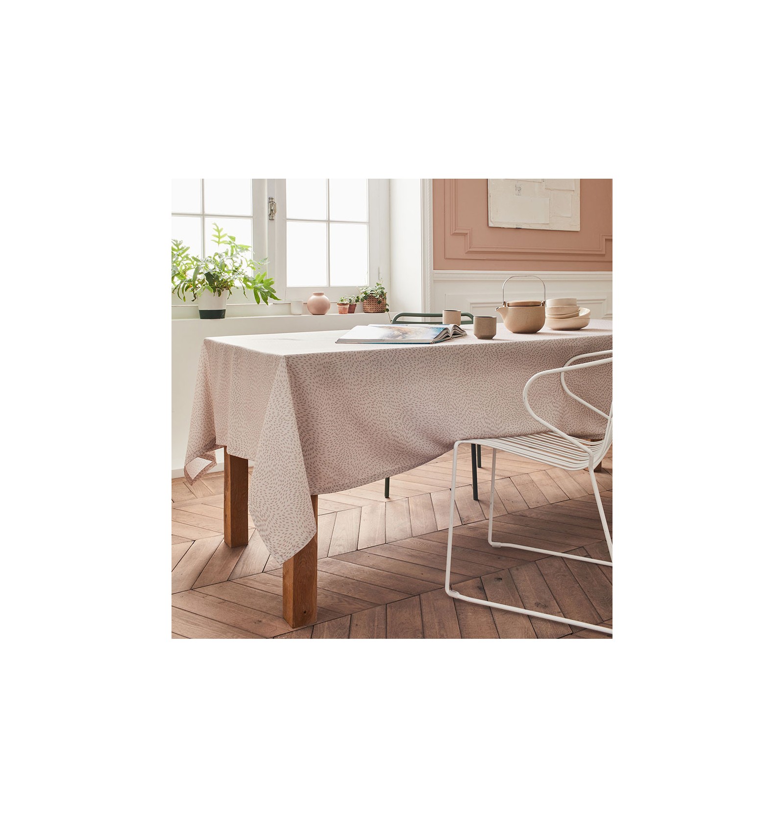 Nappe bâchette Sugar ivoire Nydel - Blancollection