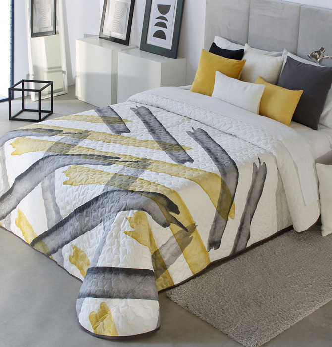 Boutis Joyce jaune Reig Marti - Blancollection