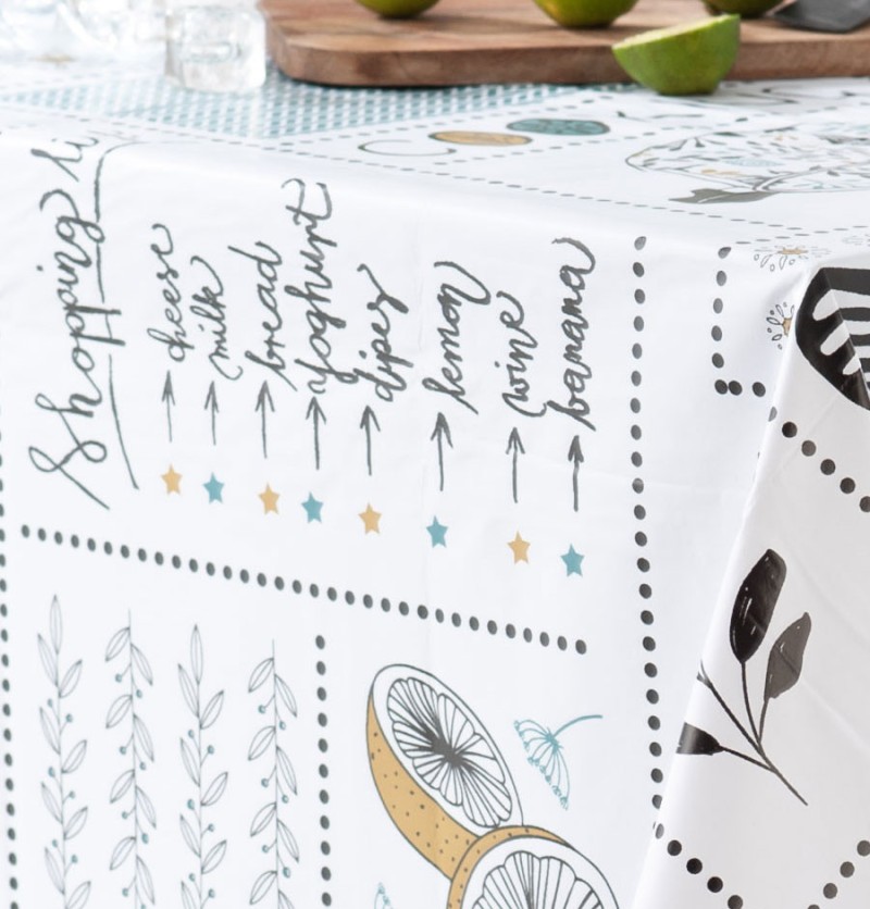 Nappe toile cirée Enjoy cooking Calitex - Blancollection