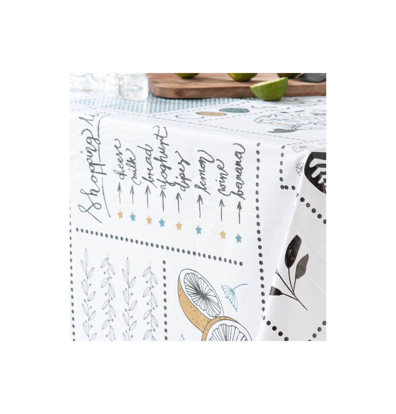 Nappe toile cirée Enjoy cooking Calitex - Blancollection