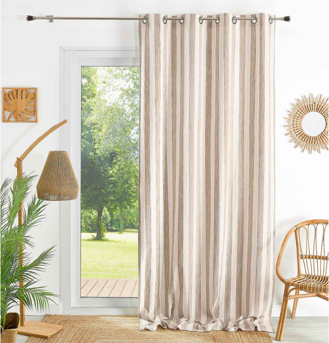 Rideau Landes beige Qabane - Blancollection