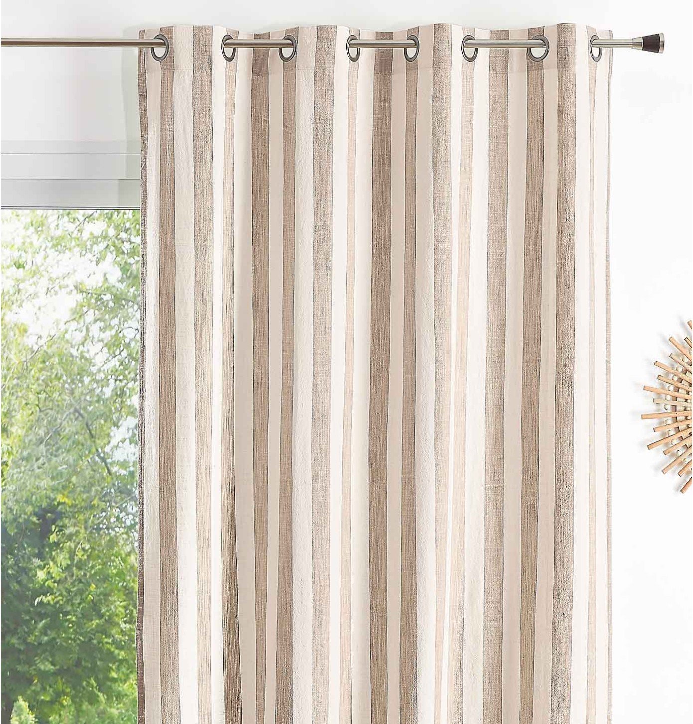 Rideau Landes beige Qabane - Blancollection